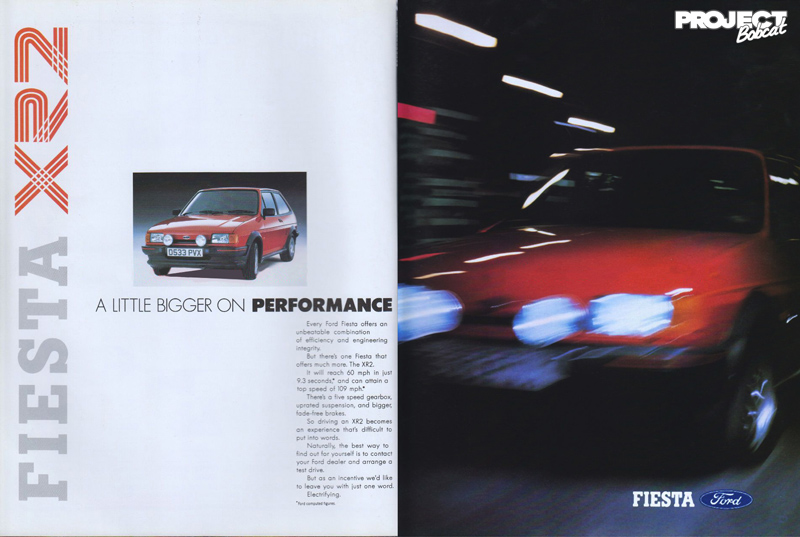 Ford Printed Adverts relating to the Mk1 and Mk2 Fiesta | Project Bobcat